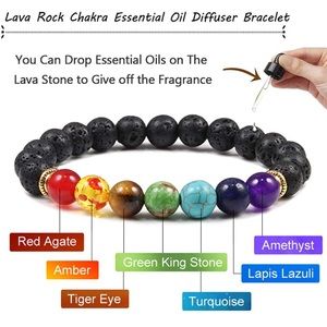 Accessories | 7 Chakra Stone Diffuser Bracelet | Poshmark